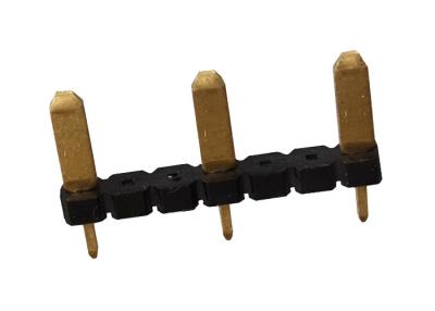 Cina Flash dell'oro di fila di Pin della femmina dell'intestazione rotonda durevole 1x3 di Pin singolo 3,0 AMP in vendita