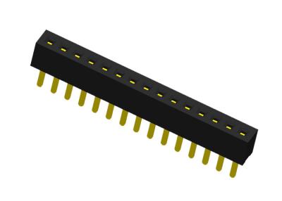 中国 まっすぐのSMTのタイプ15 ピン女性ヘッダーのコネクターの単一の列1.0mm x 2.1mm 販売のため