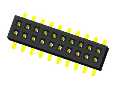 Cina Diritto femmina del connettore dell'intestazione di 20 Pin un tipo fila 1.0X2.1mm da 180 gradi del doppio in vendita