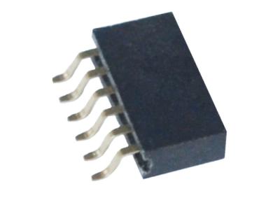 中国 /倍の列の女性ヘッダー1.27mm 6ピン コネクタ横のSMTのタイプ選抜して下さい 販売のため
