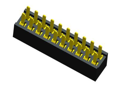中国 20のピン PCB板のための女性ヘッダーのコネクターの単一の列のまっすぐな180の程度 販売のため