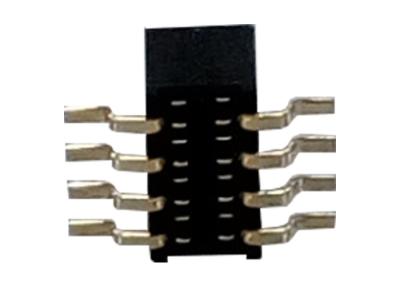 Cina Connettori femminile dell'intestazione di 8 Pin singolo tipo il nero di SMT di fila di 3.4mm x di 1.27mm in vendita