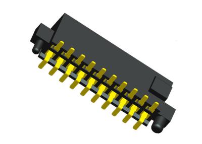 中国 側面のコラムとの女性ヘッダーのコネクターの倍の列20 ピンの黒1.27 mmの 販売のため