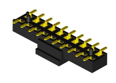 Cina 20 passo femminile nero di fila 2.0mm del doppio del connettore dell'intestazione di Pin con il CAPPUCCIO in vendita