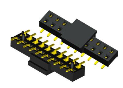 Cina 20 passo femminile nero di fila 2.0mm del doppio del connettore dell'intestazione di Pin con il CAPPUCCIO in vendita