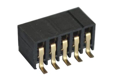 Cina Singola intestazione della femmina di Pin di fila 5 del supporto di Pin dell'intestazione del passo di superficie del nero 2.0mm in vendita