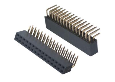 Cina Resistenza al fuoco femminile ad angolo retto di Pin del connettore 30 dell'intestazione per elettronica in vendita