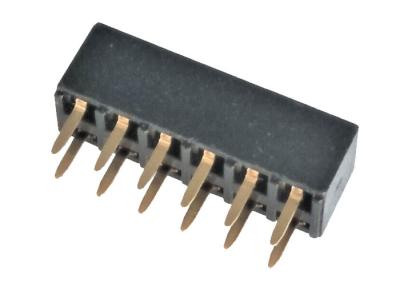 Cina Connettore femminile 2.54mm dell'intestazione di doppia fila 180 flash dell'oro di grado PA9T in vendita