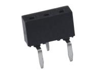 China Black Single Row Header Connector 2.54 Female Header SMT Type Fireproof for sale