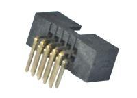 China One Row Box Header Connector Right Angle Type PCB Board Gold Flash for sale