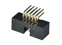 China One Row Box Header Connector Right Angle Type PCB Board Gold Flash for sale