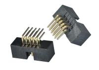 China One Row Box Header Connector Right Angle Type PCB Board Gold Flash for sale