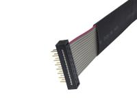 China Custom 2.0mm IDC Flat Cable Assembly Hook Rectangular Solder Termination for sale
