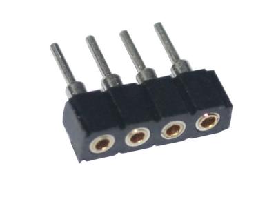 Cina bordo di plastica della femmina di Pin 1x4 dell'intestazione rotonda di Pin per imbarcarsi sull'intestazione 1.27mm di Pin in vendita