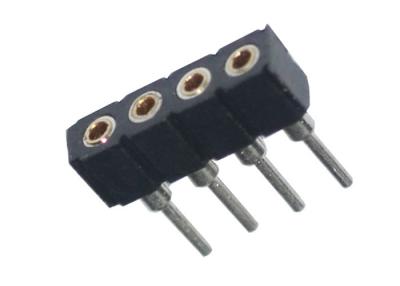 Cina bordo di plastica della femmina di Pin 1x4 dell'intestazione rotonda di Pin per imbarcarsi sull'intestazione 1.27mm di Pin in vendita