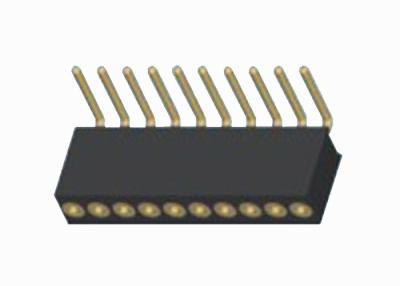 Cina 16 angolo retto femminile rotondo nero di fila del connettore 1.27mm dell'intestazione di Pin singolo in vendita