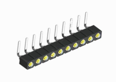 Cina 16 angolo retto femminile rotondo nero di fila del connettore 1.27mm dell'intestazione di Pin singolo in vendita