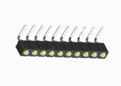 Cina 16 angolo retto femminile rotondo nero di fila del connettore 1.27mm dell'intestazione di Pin singolo in vendita
