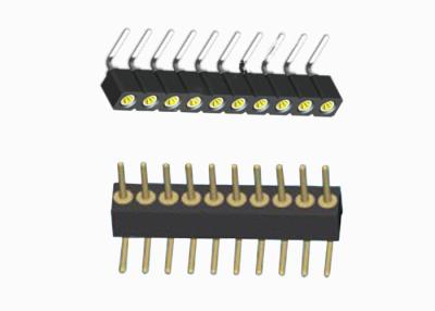 Cina 16 angolo retto femminile rotondo nero di fila del connettore 1.27mm dell'intestazione di Pin singolo in vendita