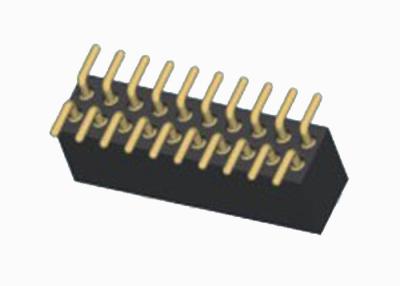 Cina Fila doppia della femmina di Pin dell'intestazione del passo rotondo ad alta temperatura del connettore 1.27mm in vendita