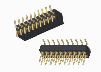 Cina Fila doppia della femmina di Pin dell'intestazione del passo rotondo ad alta temperatura del connettore 1.27mm in vendita