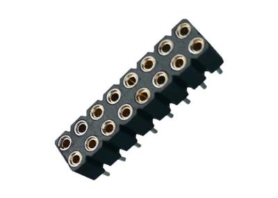 Cina Lavorato intorno alla IMMERSIONE femminile PPS 2.54mm 180° UL94V 0 del connettore dell'intestazione di Pin in vendita