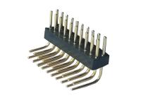 China Round Female Pin Header Right Angle for sale