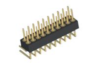 China Round Female Pin Header Right Angle for sale