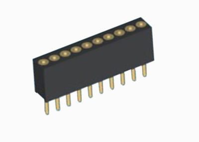 Cina Una valutazione corrente diritta di 2 AMP del singolo di fila del PWB passo femminile dell'intestazione 1.27mm in vendita