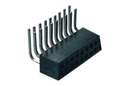 Cina Pin femminile del connettore 20 del bordo del PWB dell'angolo retto dell'intestazione di doppia fila di 1.27mm in vendita