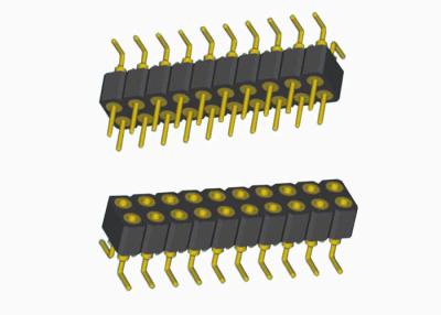 Cina Due passo rotondo della femmina 2.0mm dell'intestazione del PWB di Pin dell'intestazione 20 di Pin della femmina di SMT di fila in vendita