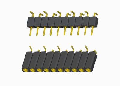 Cina tipo maschio e femminile di singola fila della femmina di 2.54mm dell'intestazione rotonda di Pin delle intestazioni di SMT in vendita