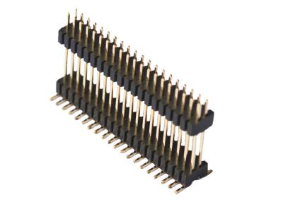 中国 二重層40P PA6Tの絶縁体Pinヘッダーのコネクター1.0*1.5mm 販売のため