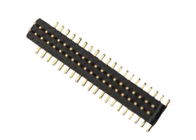 中国 二重層40P PA6Tの絶縁体Pinヘッダーのコネクター1.0*1.5mm 販売のため