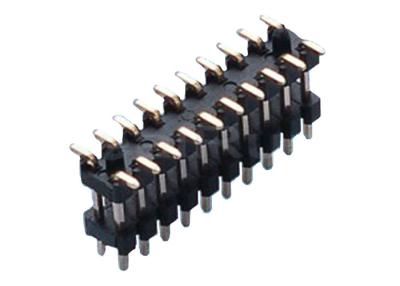 中国 二重層40P PA6Tの絶縁体Pinヘッダーのコネクター1.0*1.5mm 販売のため