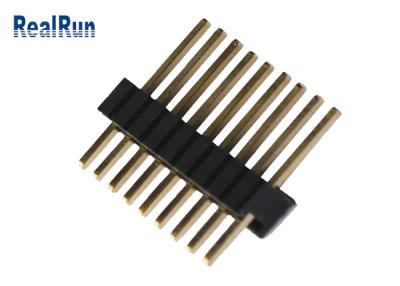 中国 20mのオーム1.27mmピッチ男性ヘッダーのコネクター10 Pinをまっすぐに浸しなさい 販売のため
