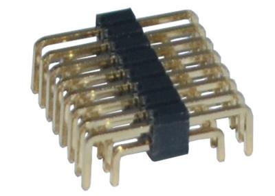 China Tipo passo de U de Pin Header 1.27mm da fileira do dobro de PA6T 80P à venda