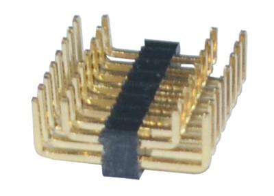 China Tipo passo de U de Pin Header 1.27mm da fileira do dobro de PA6T 80P à venda