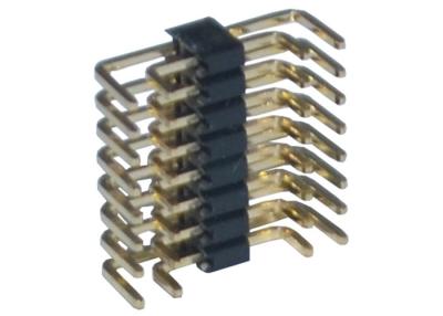 China Tipo passo de U de Pin Header 1.27mm da fileira do dobro de PA6T 80P à venda