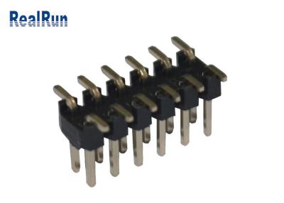 Cina Passo nero PA6T 12 Pin Pcb Connector Dual Row di 2.0mm in vendita