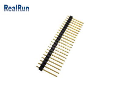 中国 金は10UまっすぐなヘッダーのコネクターPBT UL94V-0 2.54mmピッチをめっきした 販売のため