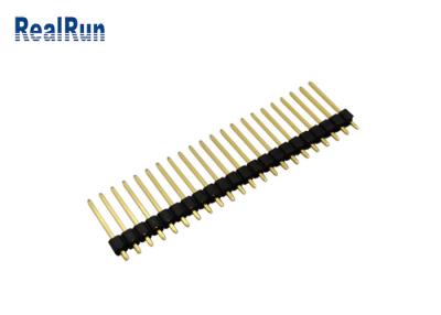 中国 金は10UまっすぐなヘッダーのコネクターPBT UL94V-0 2.54mmピッチをめっきした 販売のため