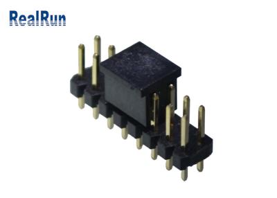 China 2A 2.0mm Rechte Mannelijke Pin Header Gold Plating Dual-Rij 16 Manier PA6T Te koop