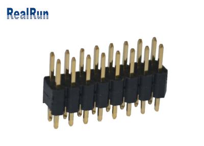 中国 二重列PA6T 3.0AはPinヘッダーのコネクター2.54mmピッチを浸す 販売のため