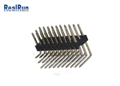 Cina Fila di superficie Pin Header del connettore maschio tre del supporto di PBT 2.54mm in vendita
