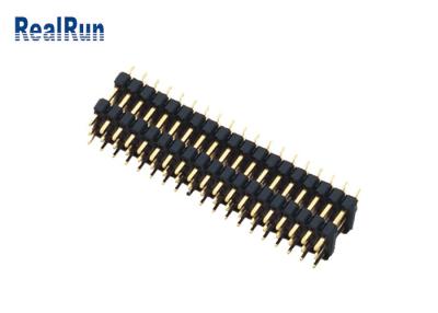 Cina Connettore dell'intestazione della IMMERSIONE di Pin Header Dual Plastic del maschio del passo di UL94V-0 2.54mm in vendita
