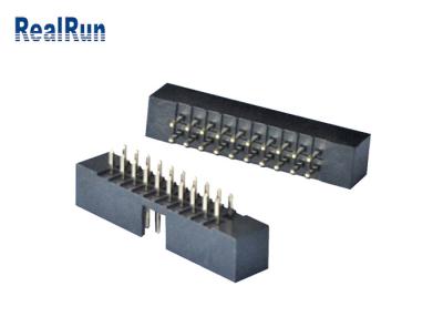 China PBT-Plastiek 2.0mm Hoogte Machinaal bewerkte Vakje Kopbal 20 Pin Straight Connector PA6T Te koop