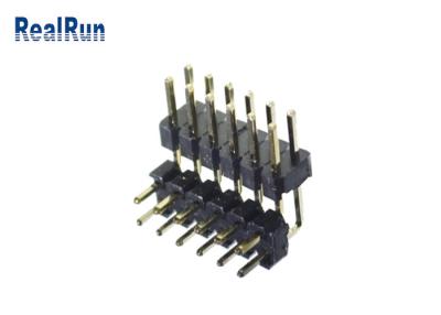Cina SGS d'ottone di Pin di H2.0 PBT PA6T Pin Header Connector Dual Row 2*6 in vendita