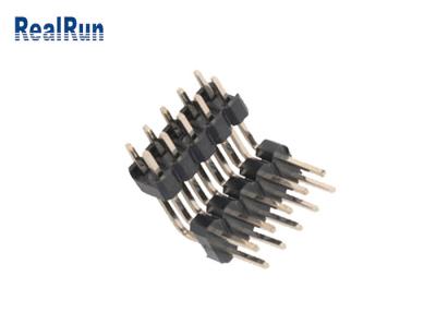 中国 PA6T PBT LCP真鍮Pinヘッダー10P DC500V 2の列ヘッダーのコネクター 販売のため