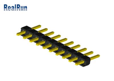 Cina singolo connettore del bordo del PWB di Pin Header PA6T PBT di fila di 1x10P UL94V-0 in vendita